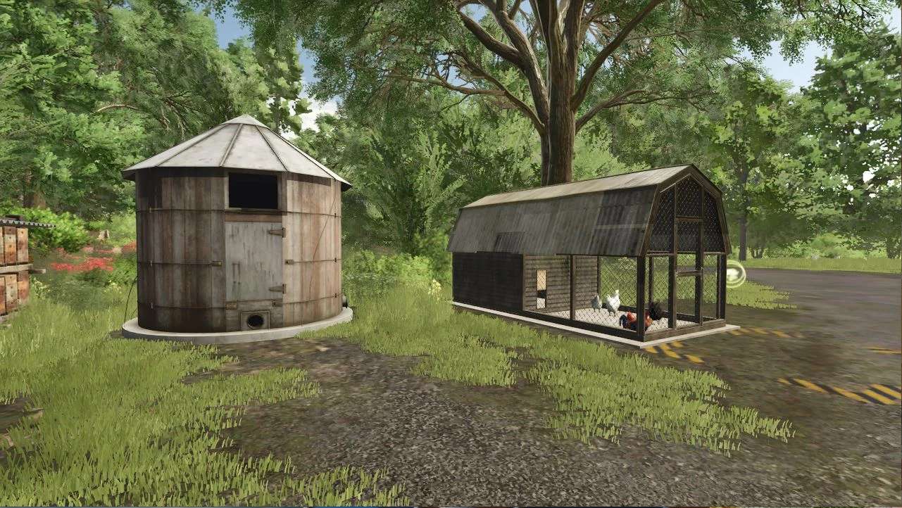 FS25 Old Chicken Coop v1.0.0.0 Mod - Farming Simulator 25