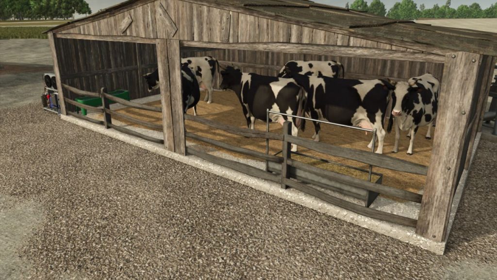 FS25 Old Cow Barns V1.0.0.0 Mod - Farming Simulator 25