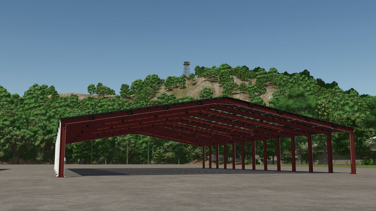 FS25 Open Sheds Pack V1.0.0.0 Mod - Farming Simulator 25