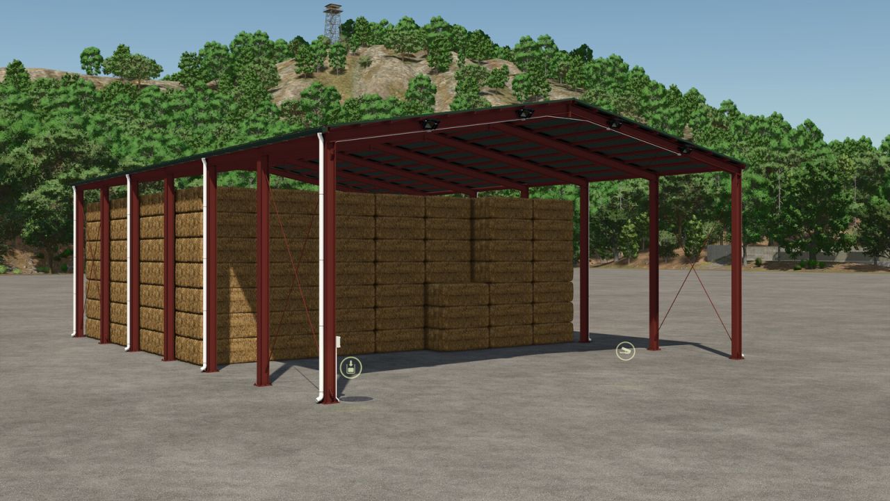 FS25 Open Sheds Pack V1.0.0.0 Mod - Farming Simulator 25