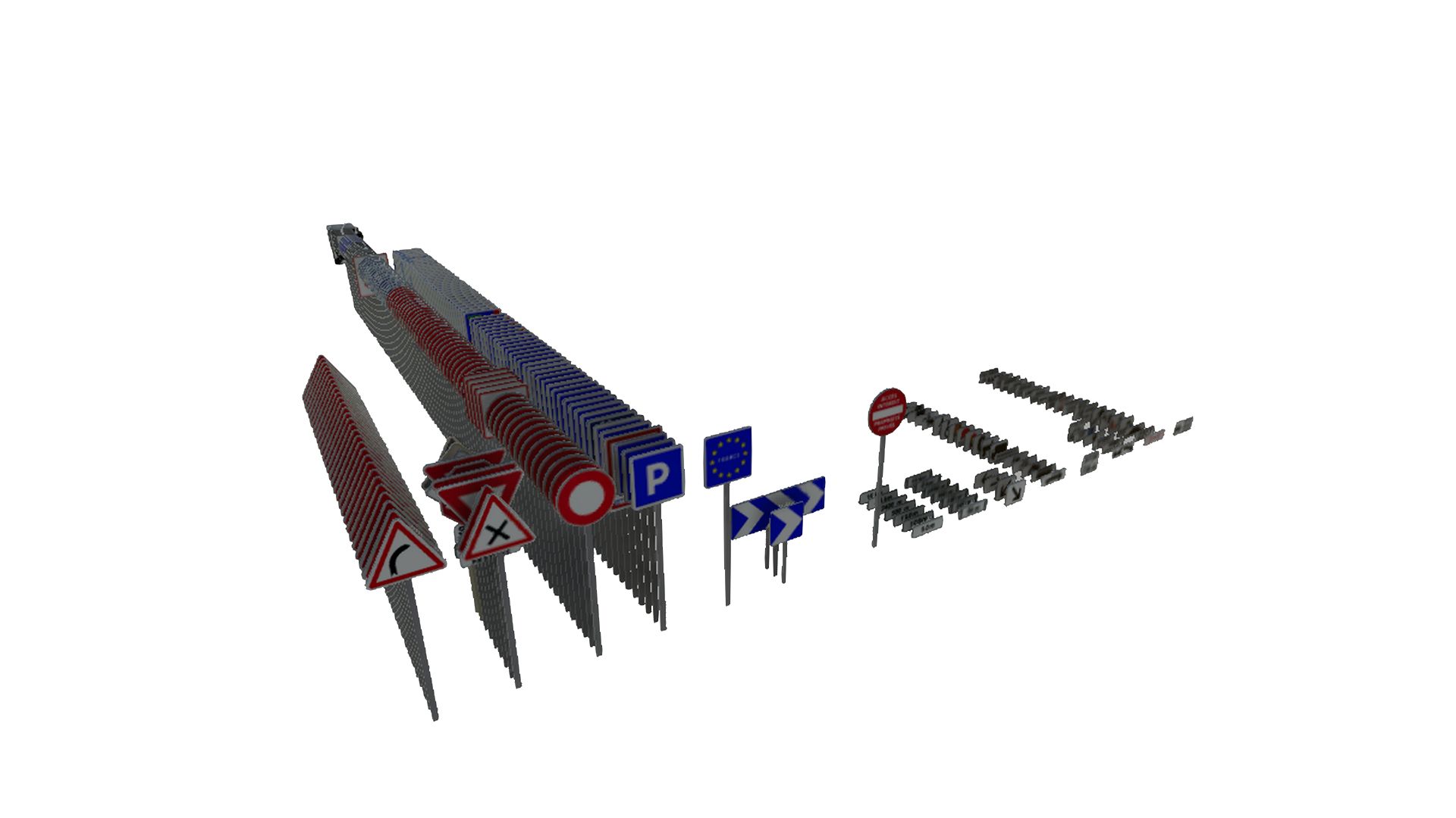 FS25 Pack of French Road Signs V1.0.0.1 Mod - Farming Simulator 25