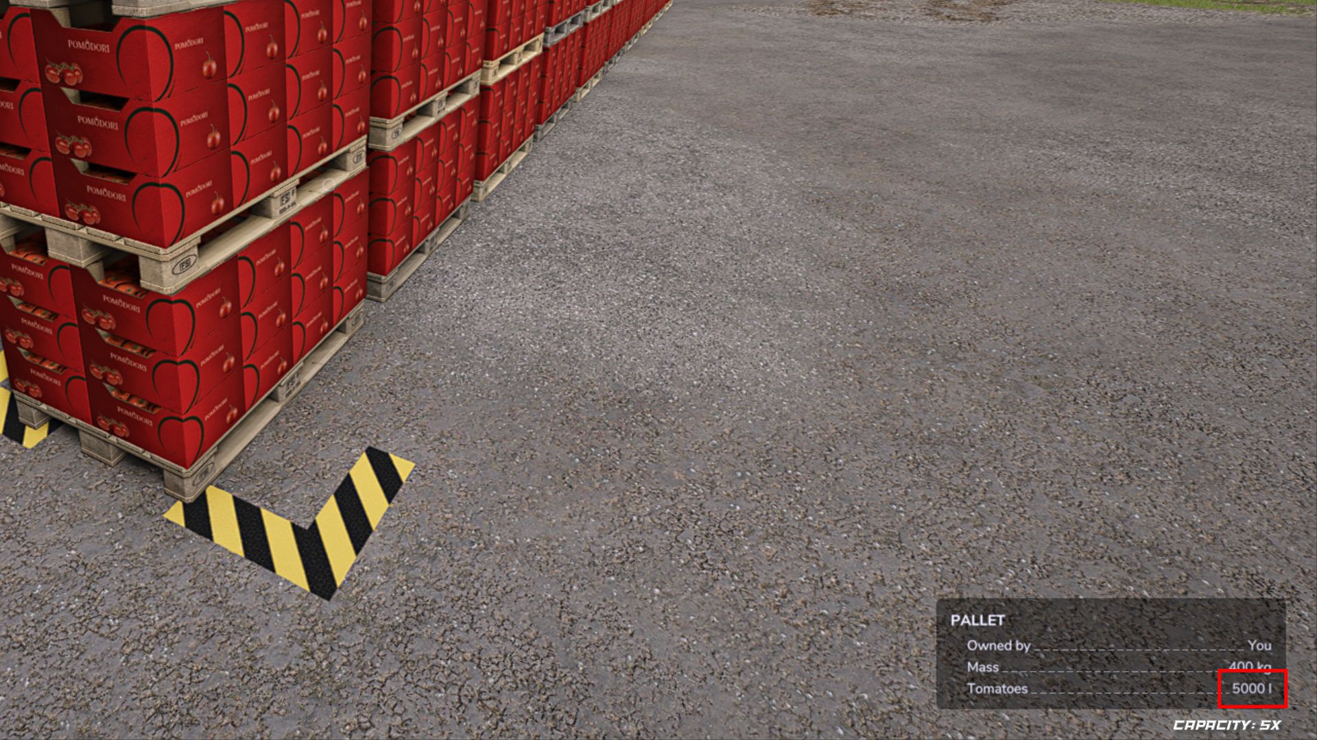 FS25 Pallet capacity and spawn control V1.0.0.0 Mod - Farming Simulator 25