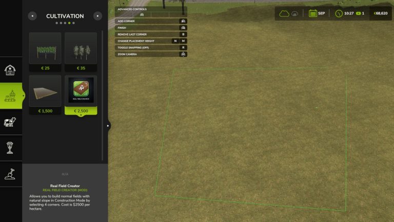 FS25 Real Field Creator V1.0.1.0 Mod - Farming Simulator 25