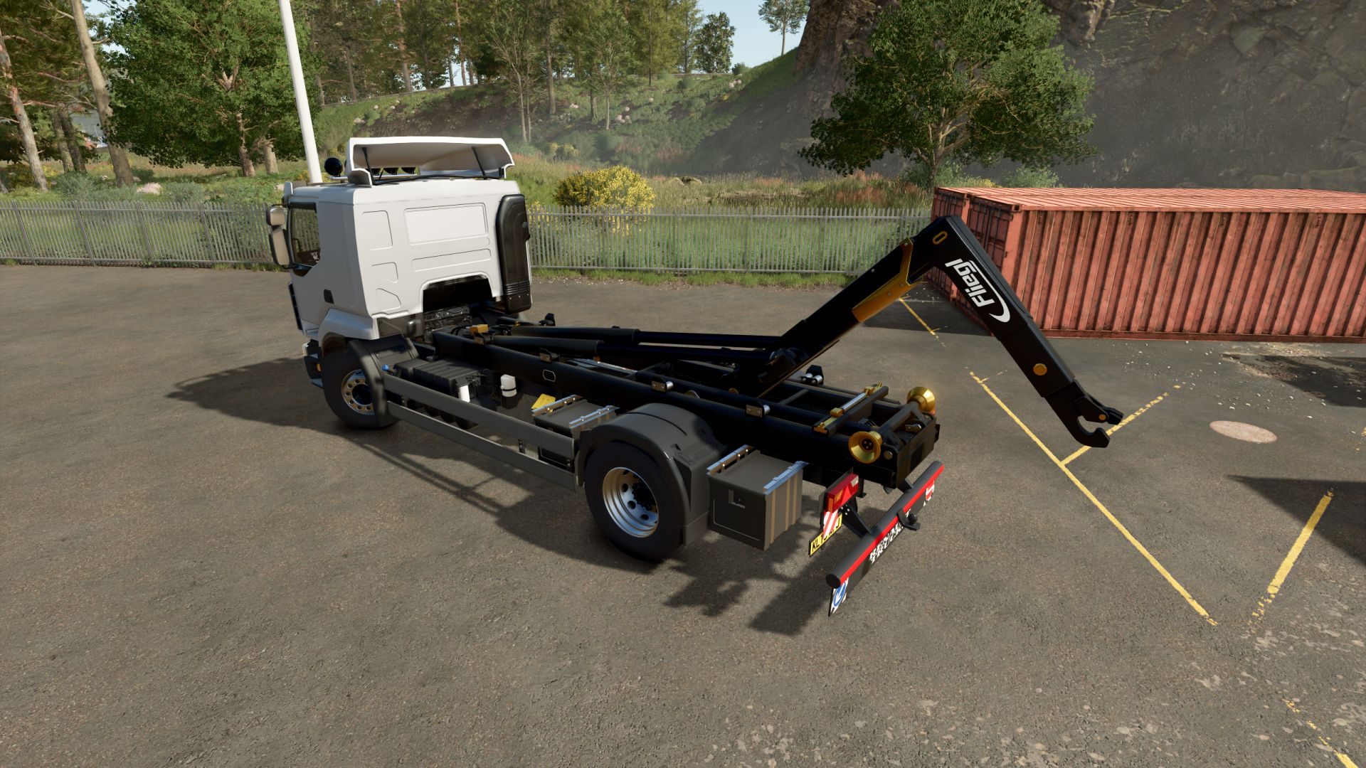 FS25 Renault Premium Hook Lift 4x2 V1.1.0.0 Mod - Farming Simulator 25