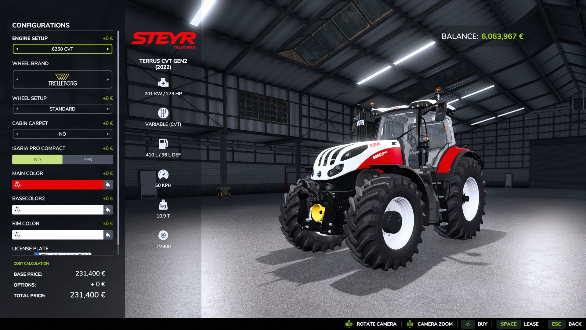 FS25 Steyr Terrus CVT Gen2 Reworked V1.2.0.0 Mod - Farming Simulator 25