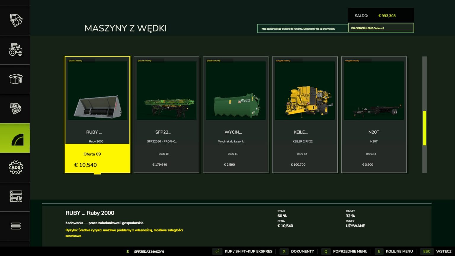 FS25 Used Machinery Market V1.0.0.0 Mod - Farming Simulator 25