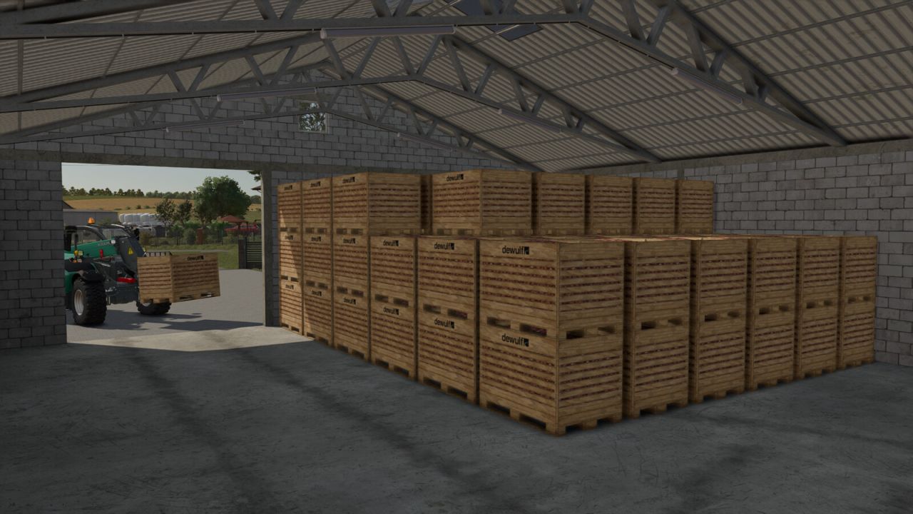 FS25 Vegetables Warehouse V1.0.0.0 Mod - Farming Simulator 25