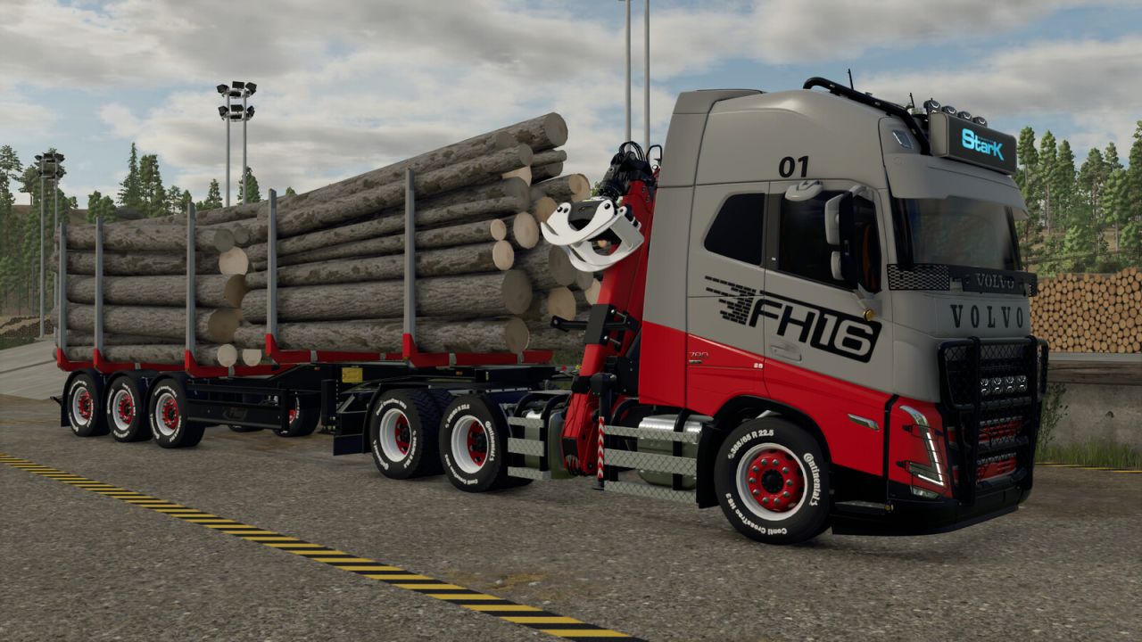 FS25 Volvo FH 16 Forestry Z-Crane Semi Pack V1.0.0.2 Mod - Farming ...