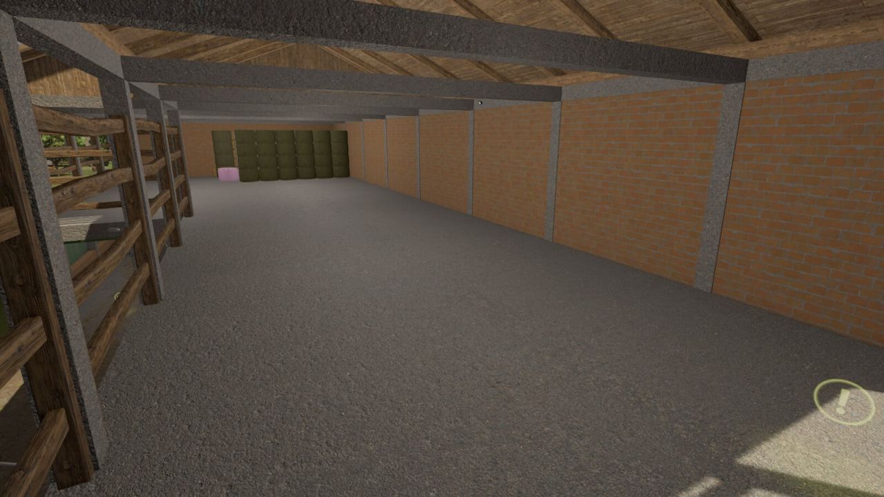 FS25 XXL Cow Barn With Bale Storage V1.0.0.1 Mod - Farming Simulator 25