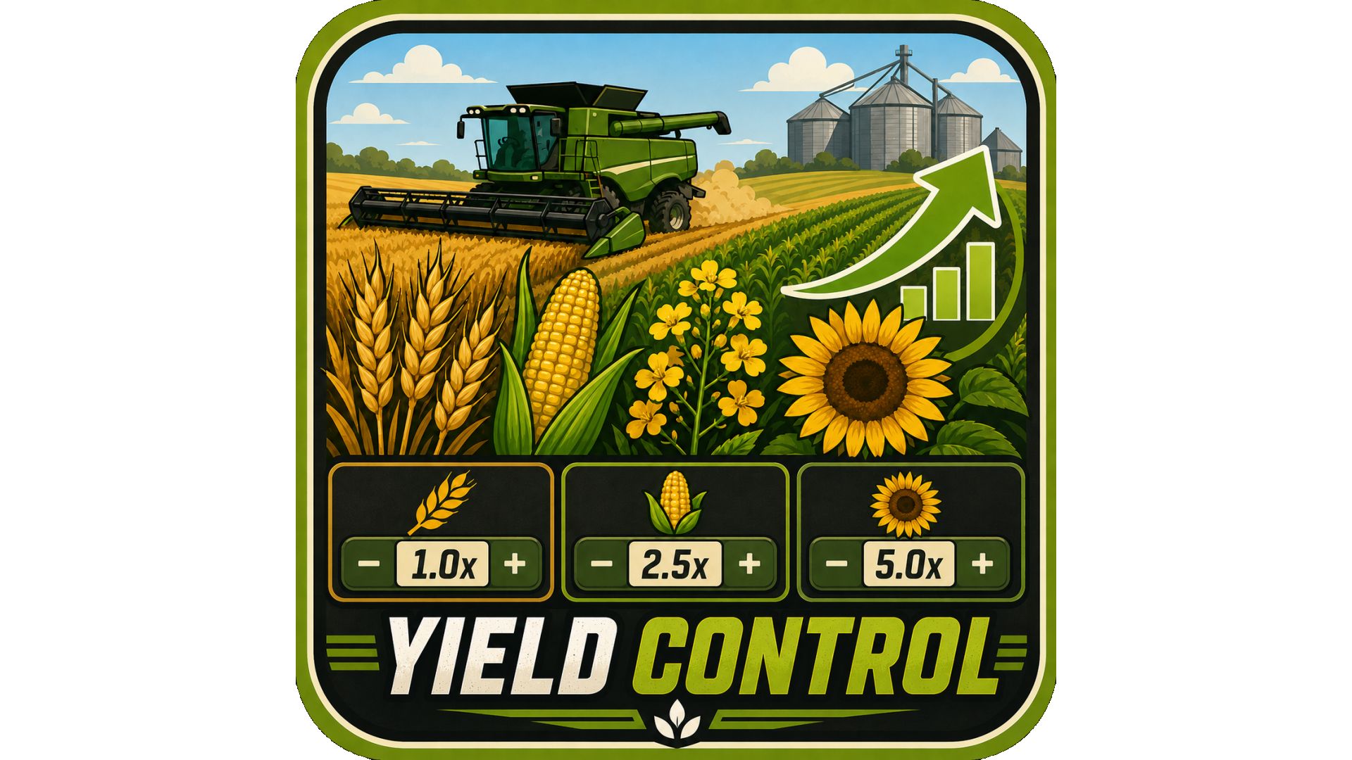 FS25 Yield control V2.0.0.1 Mod - Farming Simulator 25
