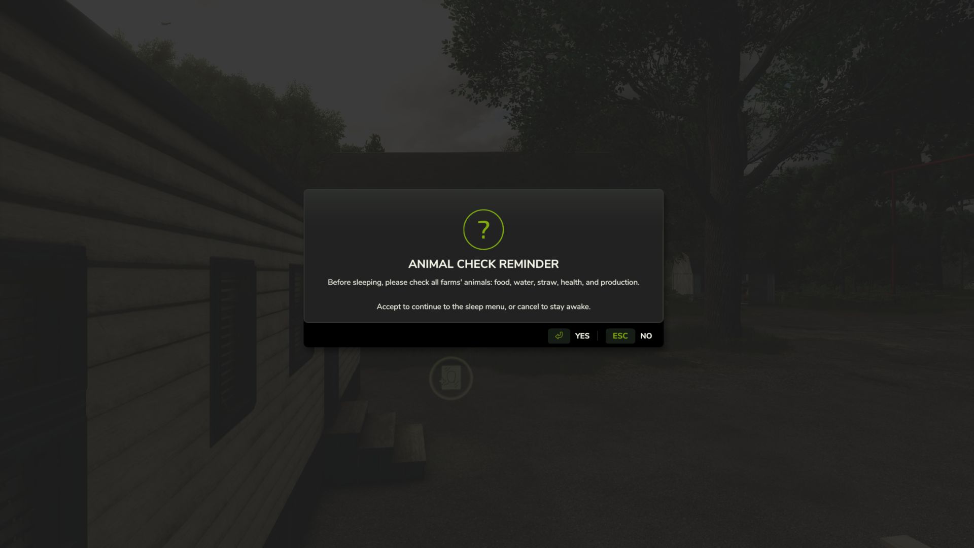 FS25 Animal Check Reminder V1.0.0.0 Mod - Farming Simulator 25